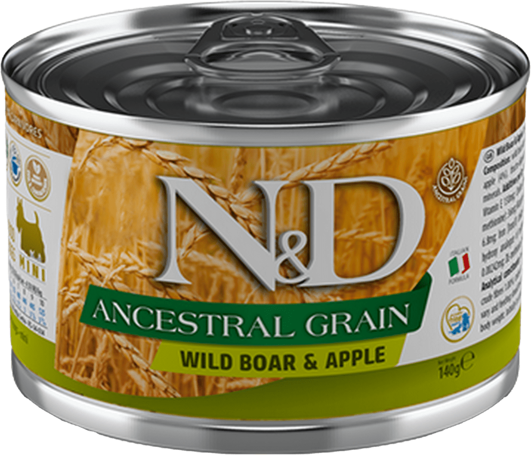 Konzervy a kapsičky pro psy Konzerva N&D Ancestral Grain Dog Boar&Apple ...