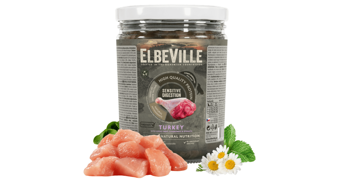 🥩 Konservi stikla burkā Konservi suņiem – ElbeVille Sensitive Digestion ...