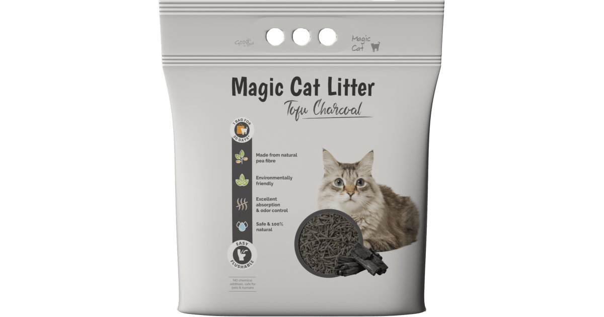 Kaķu smiltis TOFU Magic Litter, ar ogli, 6 l | Dino Zoo