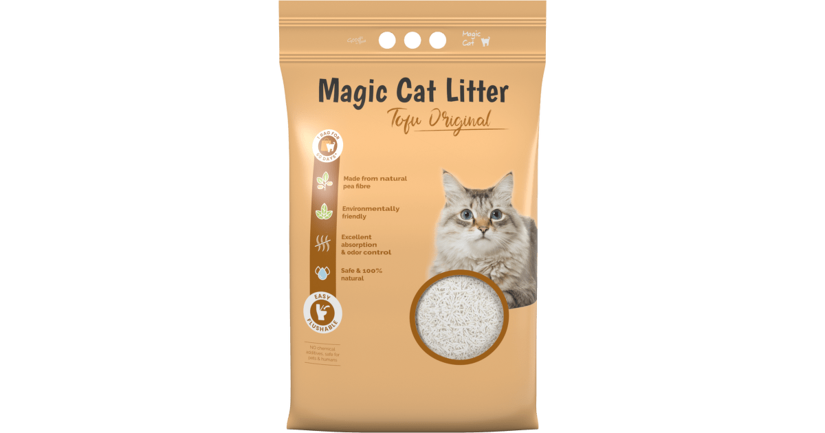Kaķu smiltis TOFU smiltis Magic Litter Original, 12 l | Dino Zoo