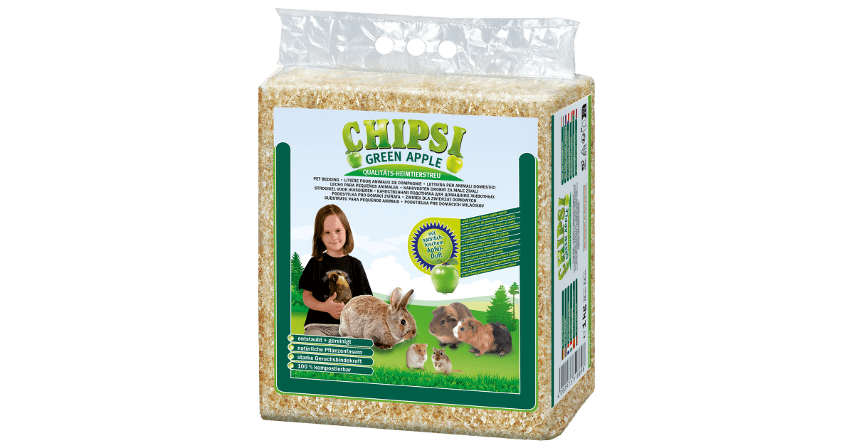 Pakaiši SKAIDAS - CHIPSI, GREEN APPLE, 15 L / 1 KG | Dino Zoo
