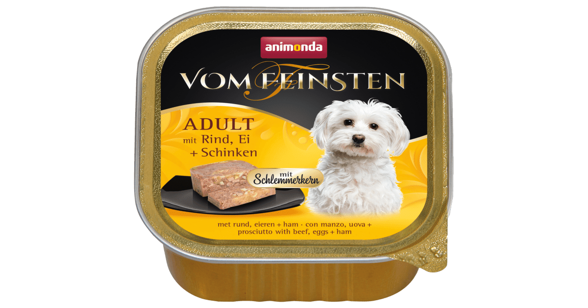 Konservi suņiem Vom Feinsten Gourmet centre with Beef, egg + ham, 150 g ...