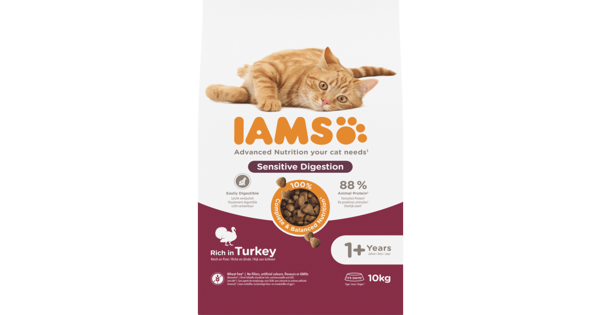 Granule pro kočky IAMS Cat Adult Krůtí 10kg | Super zoo