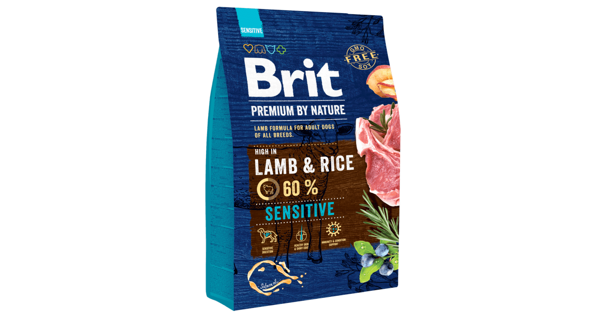 Granule pre psov Brit Premium by Nature Sensitive granuly jahňa 3 kg ...