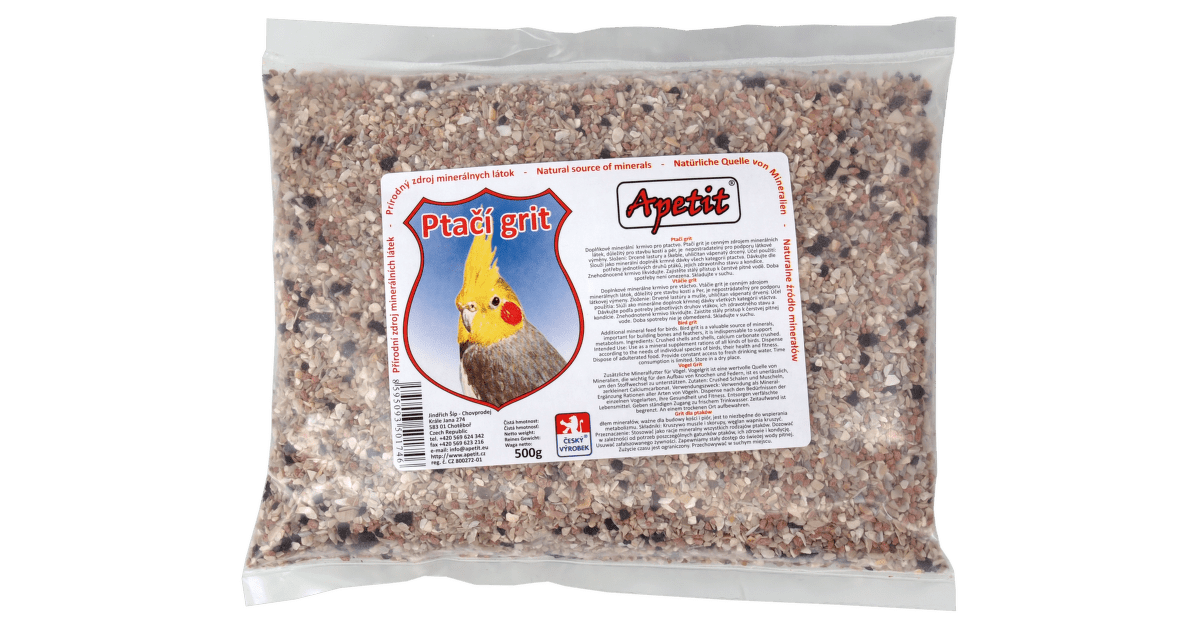 Doplňky stravy Ptačí grit Apetit 500g | Super zoo