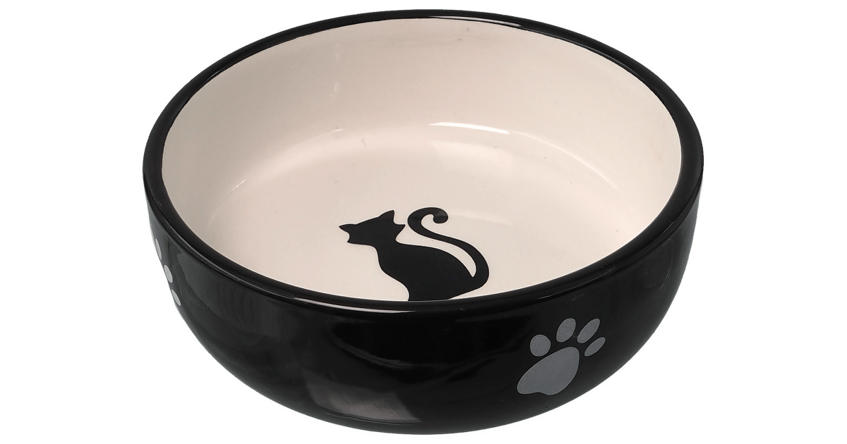 Misky Magic Cat miska keramická Mačka/Labka 13,4x4 cm čierno-biela | Super zoo