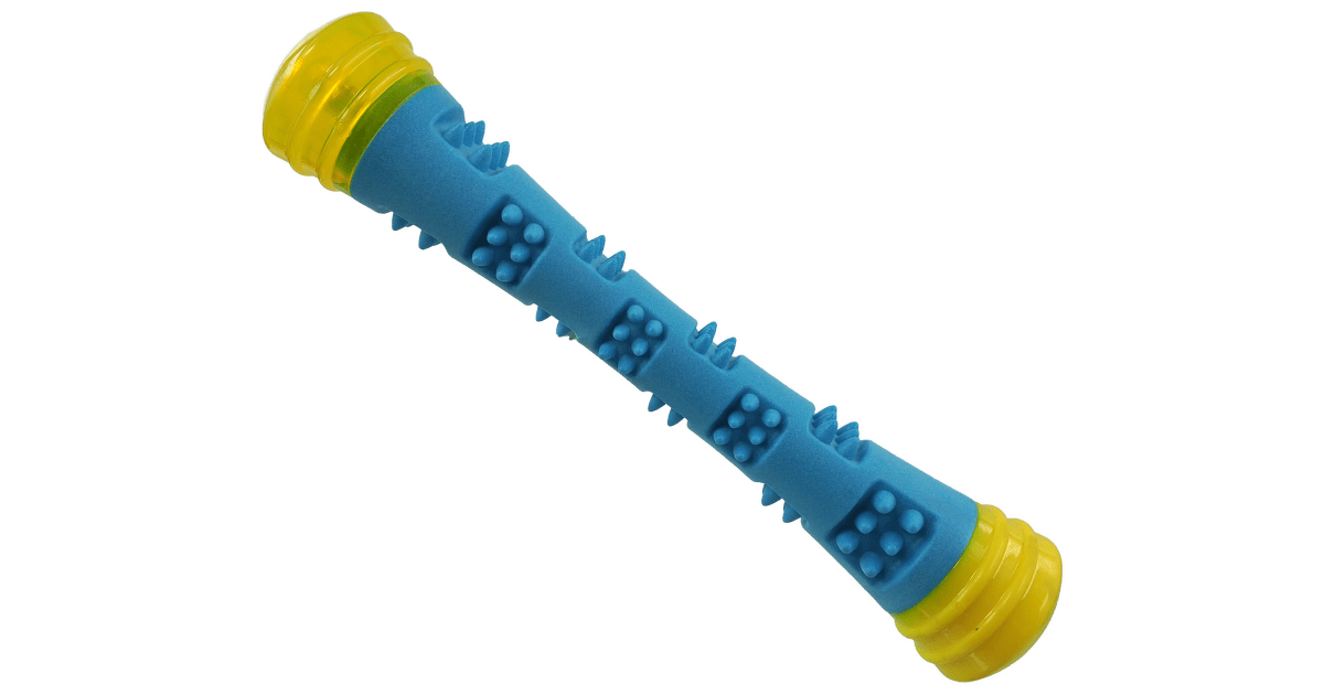 Hračky pro psy Kouzelná hůlka Dog Fantasy svítící modro-žlutá 32cm ...