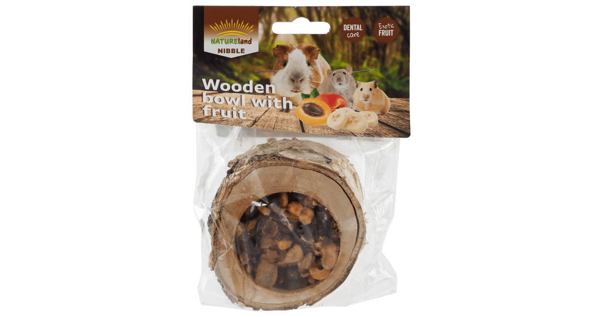 Pochoutky pro drobné savce Miska Nature Land Nibble plněná ovocem ...
