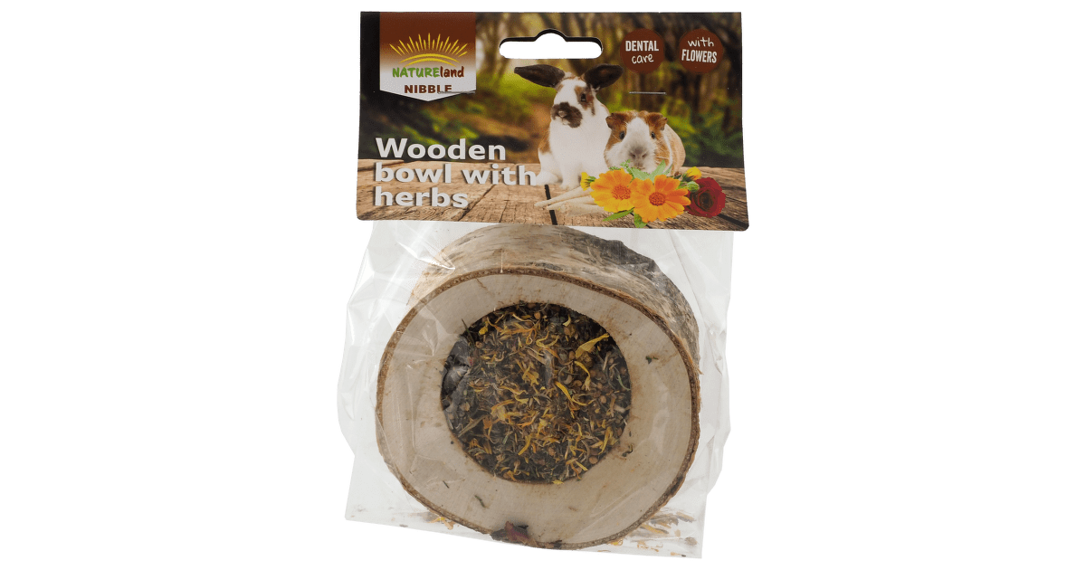 Pochoutky pro drobné savce Miska Nature Land Nibble plněná bylinkami ...