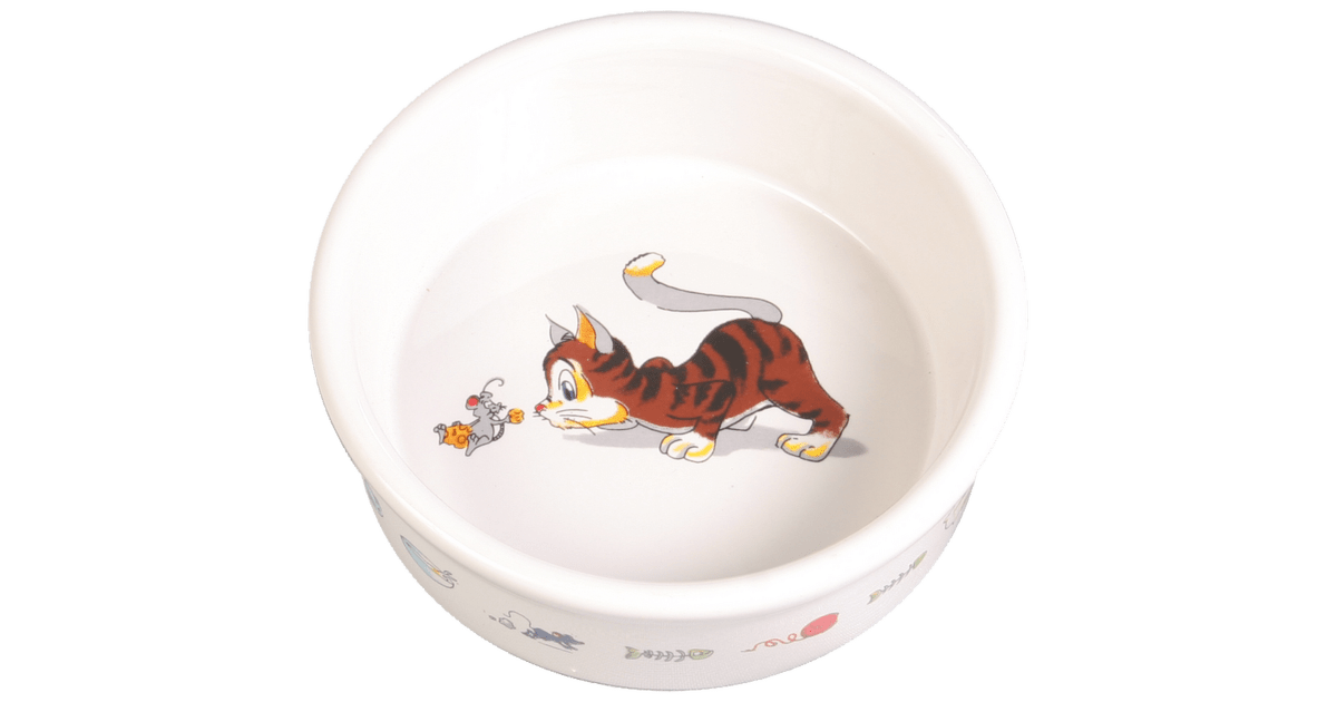 Misky Miska keramická pre mačky Trixie 200ml * 11cm biela | Super zoo