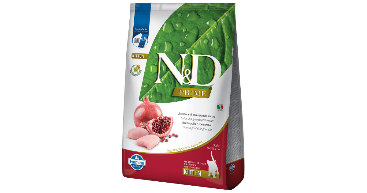 Granule pro kočky N&D Prime Cat Kitten Chicken & Pomegranate 5kg ...