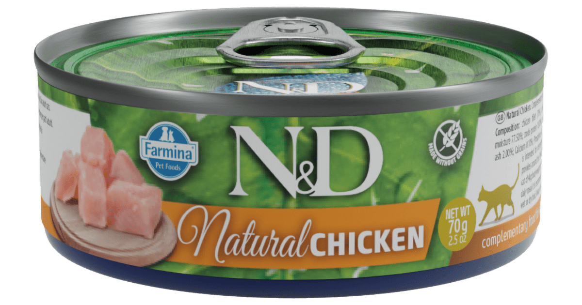 Konzervy a kapsičky pre mačky Konzerva N&D Natural Chicken 70g | Super zoo