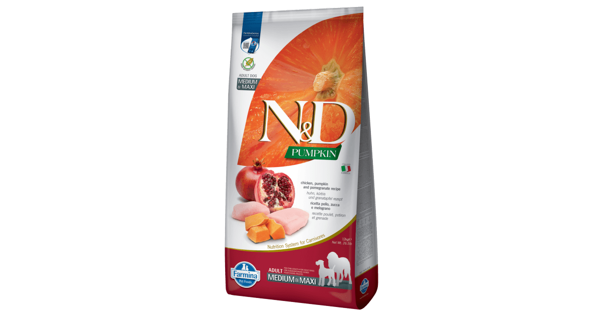 Granule pre psov ND Dog Pumpkin Adult kura,granátové jablko 12 kg ...