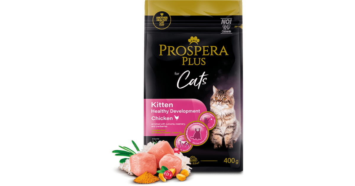 Granule pre mačky Prospera Plus Kitten Chicken Healthy Development 0 ...